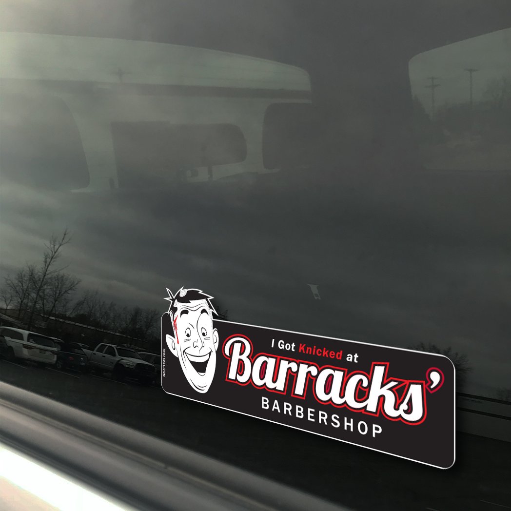 Barracks Barbershop Sticker – Inkfidel